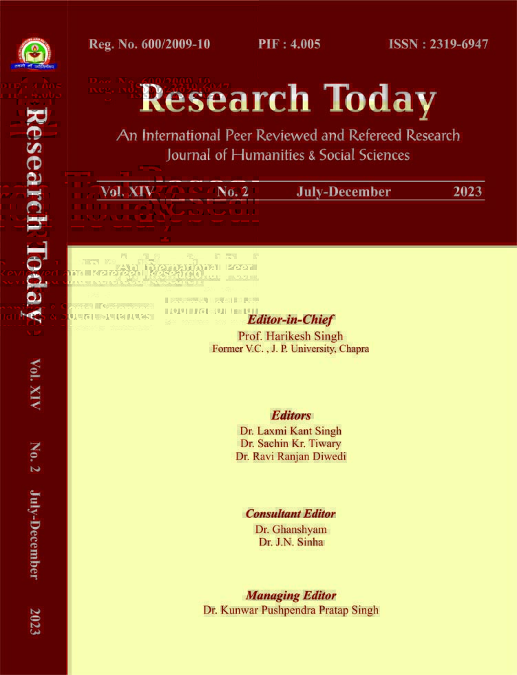 Research Today : An International Peer Reviewed & Refereed Research ...